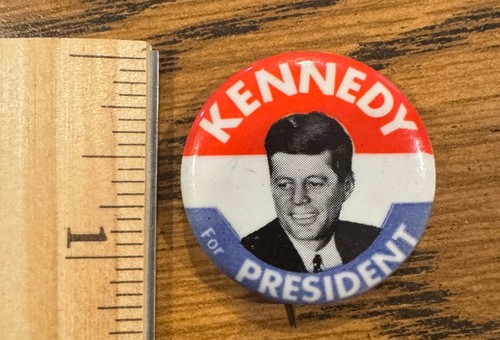 Vintage JFK Kennedy For President 1” Red White Blue Pinback Button ...