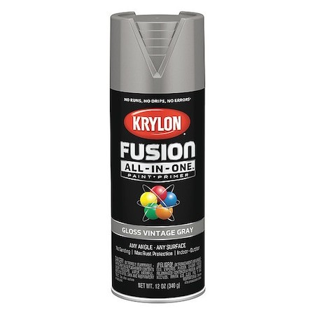 Krylon K02726007 Rust Preventative Spray Paint, Vintage Gray, Gloss ...