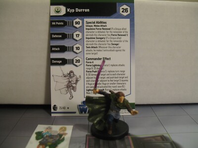 =Star Wars Miniatures IMPERIAL ENTANGLEMENTS Kyp Durron 25/40 with card ...