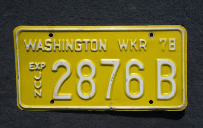 1978 Washington WRECKER License Plate - Tow Truck | eBay