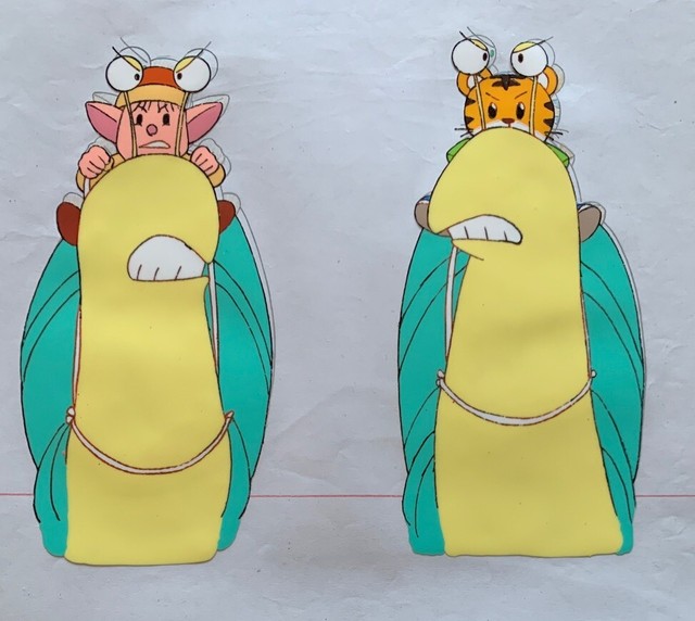 SHIMA SHIMA TORA NO SHIMAJIROU - SHIMARJIRO & RAMURIN anime cel A1 w ...