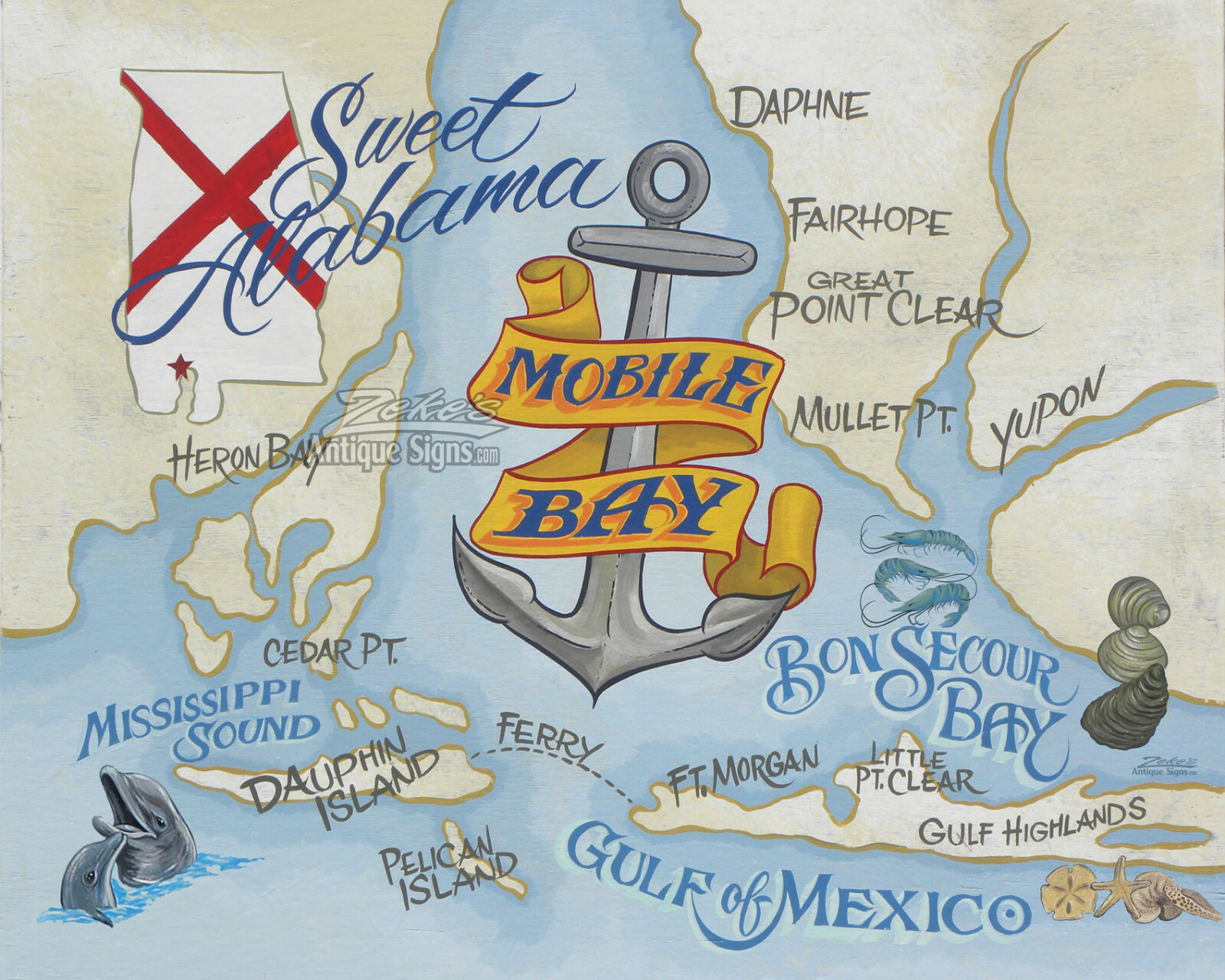 Mobile Bay Map