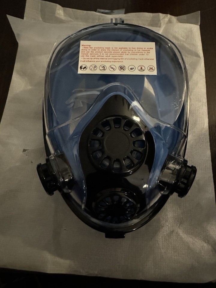 SNORKEL MASK WITH FRESH AIR CIRCULATION SYSTEM | eBay