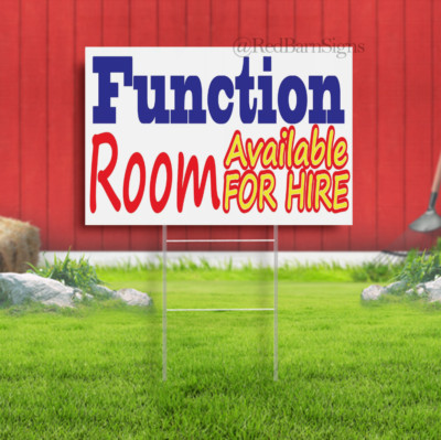 Function Room Available SIGN Yard OUTDOOR SIGN with H-Stakes | eBay