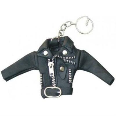 Black Leather Motorcycle Key Chain | eBay