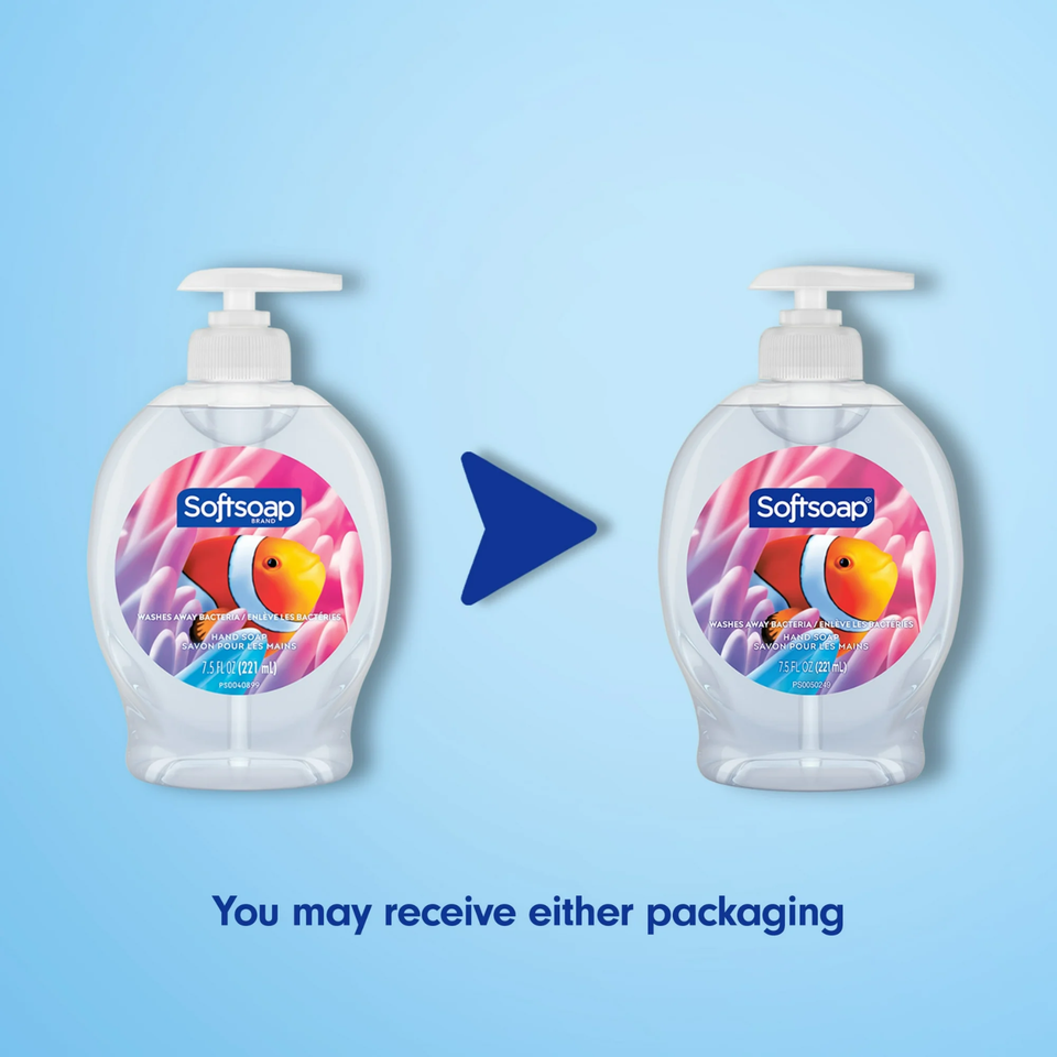 (3 Pack) Softsoap Aquarium Liquid Kitchen and Bathroom Hand Soap, 7.5 ...