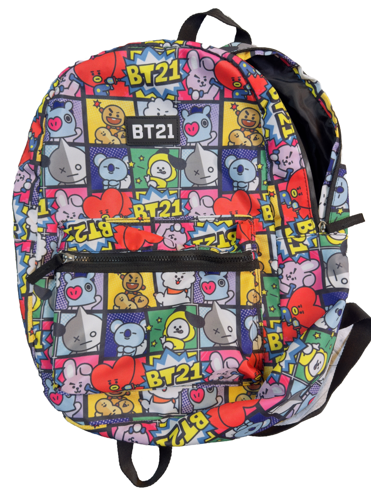 BT21 Line Friends BTS Characters Squares Grid Backpac… - Gem