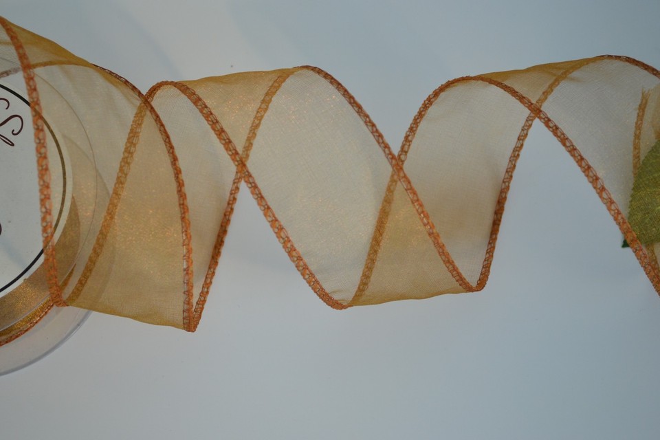 wired organza ribbon 50mm width. 2m 5m or 20m Full reel lengths. CHOOSE ...