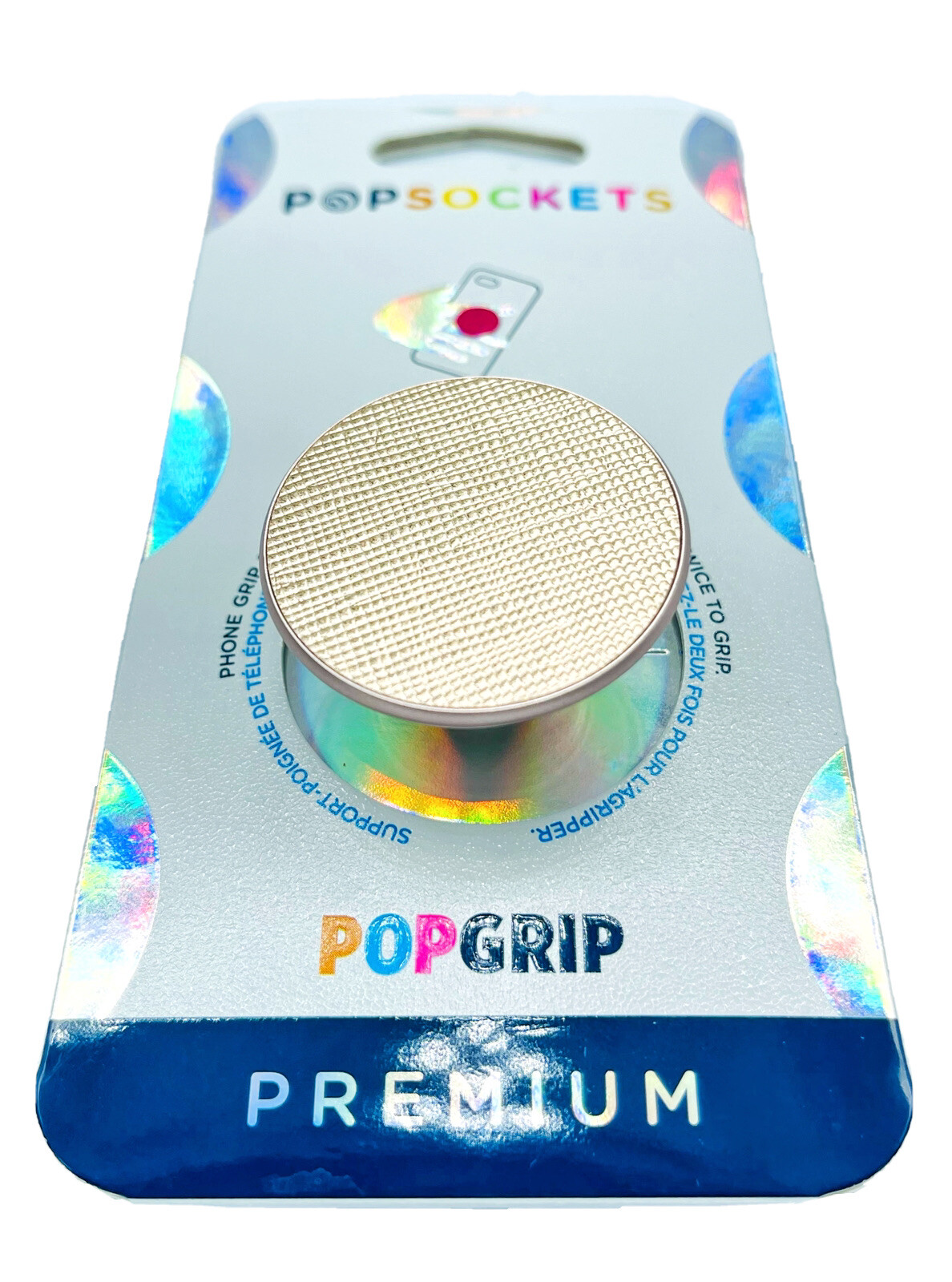 PopSockets Premium Saffiano Vegan Leather Rose Gold PopSocket Pop ...