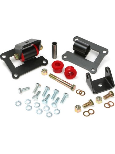 Trans-Dapt Motor Mount LS Swap Bolt-On Polyurethane / Steel Black / Red ...