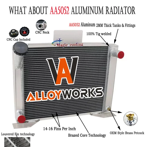 For 1982-1994 87 Ford Ranger V8 Engine Conversion Swap 3 Rows Aluminum ...