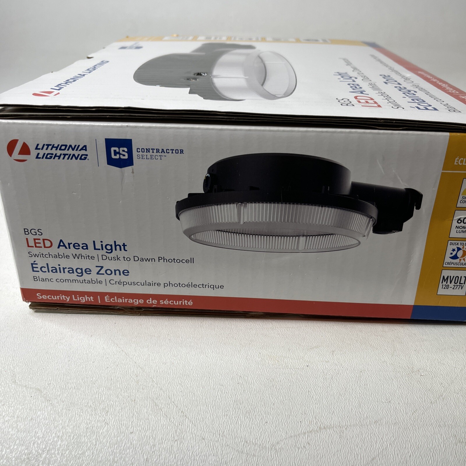 Lithonia Lighting -BGS LED Area Light - CONTRACTOR SELECT - SECURITY LIGHT - NEW | eBay