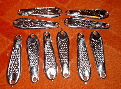 (10) 1 OZ LEAD HAMMERED SPOON JIG/CASTING JIGGING/TROLLING LURE FREE ...
