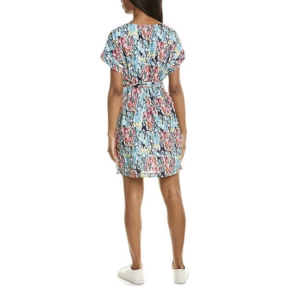 Renuar Women Geometric Short Sleeve Fit Dress Size Small NWOT | eBay