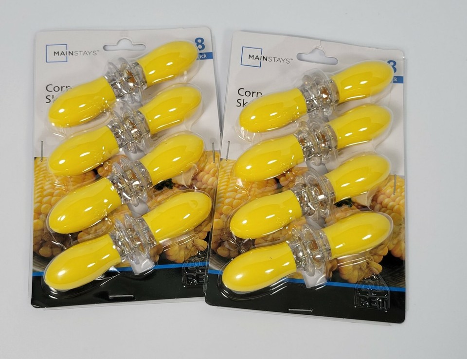 Soft-Grip Corn On The Cob Holders 2 packs corn skewers B3 mainstays | eBay
