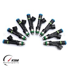 Set of 8 Ford Bosch 19lb Fuel Injectors F6ve-a5a 0280155710 Jeep for ...