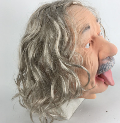 Albert Einstein Mask Funny Fancy Dress Scientist Costume Adult Sized ...