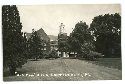 RPPC Old Main SHIPPENSBURG PA Cumberland County Laughlin Real Photo ...