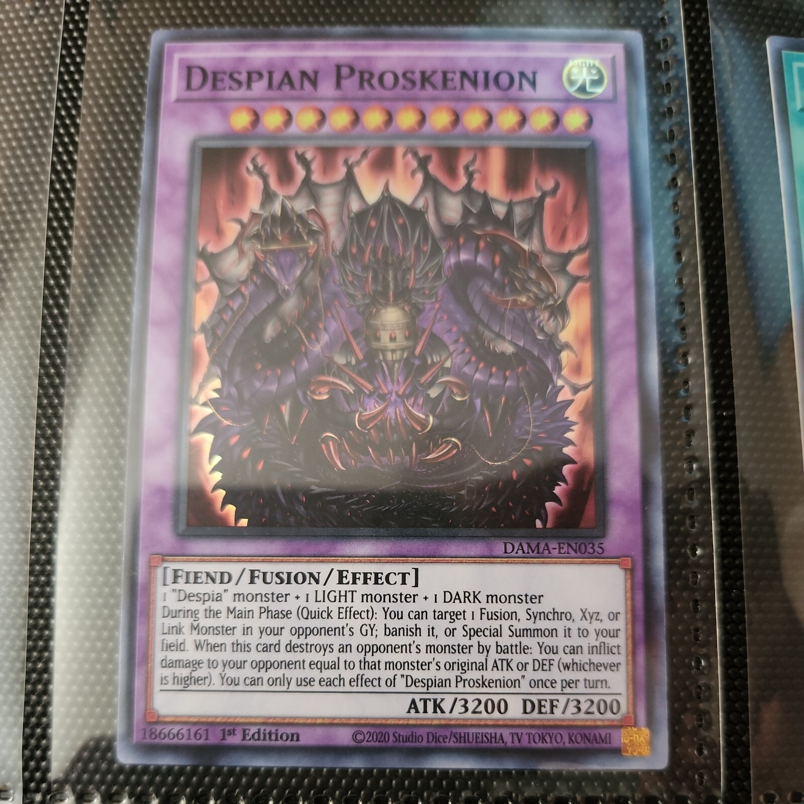 Yugioh DESPIAN PROSKENION DAMA-EN035 SUPER 1 ST NM x2 | eBay