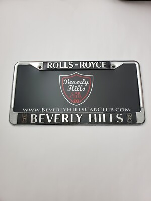 Beverly Hills Rolls-Royce Car Dealership License Plate Frame and BH ...