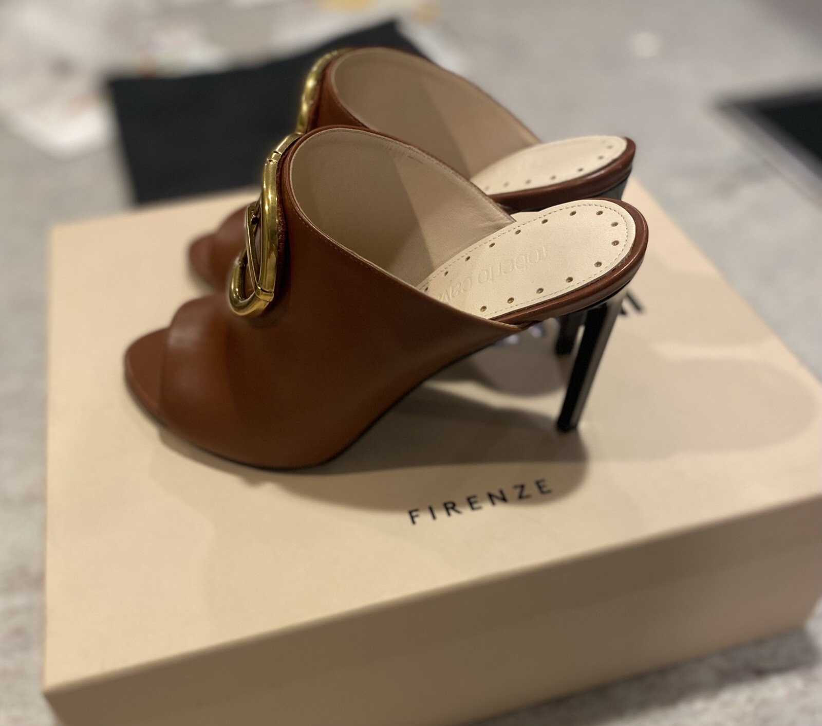 Roberto Cavalli Shoes for Women Brown Leather Clog | eBay