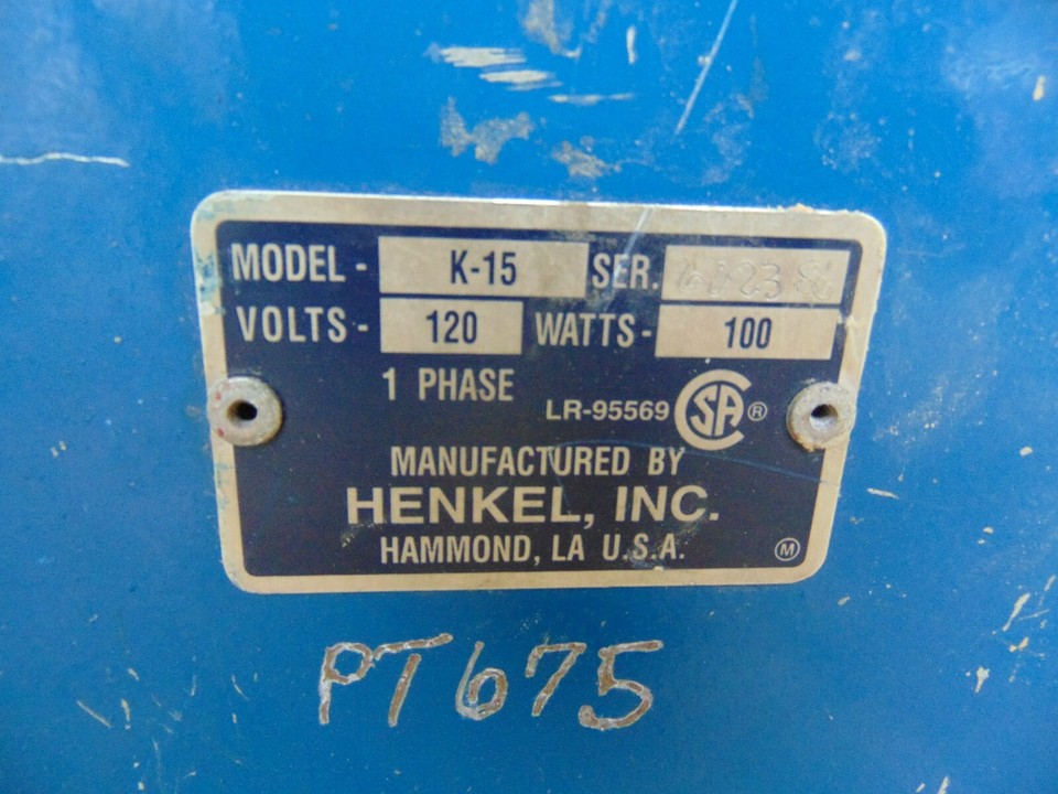 1 KEEN HENKEL K-15 DRYROD II Dry Rod Welding Electrode Stabilizing Oven ...