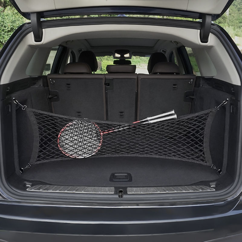 Car Rear Trunk Organizer Net Elastic String Luggage Bag Auto Back ...