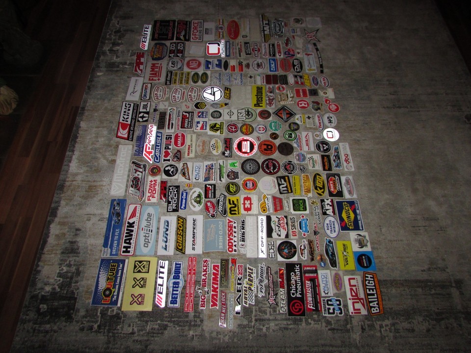 220+ Lot Car Racing Decals Rare Offroad Trucking Bumper Stickers Tool ...