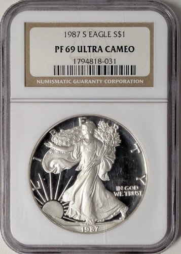 1987-S Proof American Silver Eagle NGC PF69 - E158 | eBay