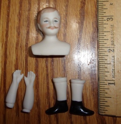 Vintage 1:12 Dollhouse MINIATURE MAN porcelain parts | eBay