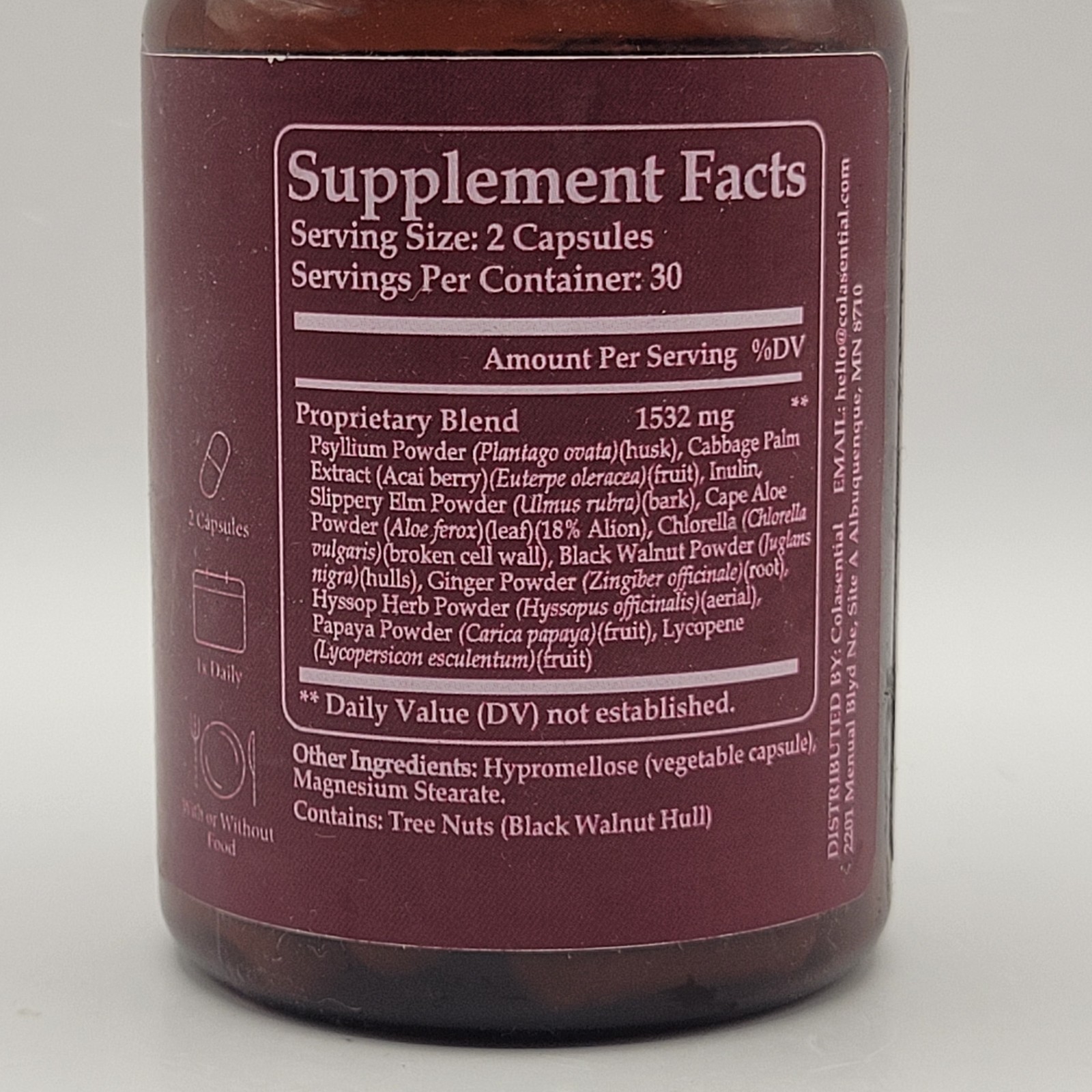 Colasential Max Detox Dietary Supplement 30 Day Supply - 60 Capsules ...