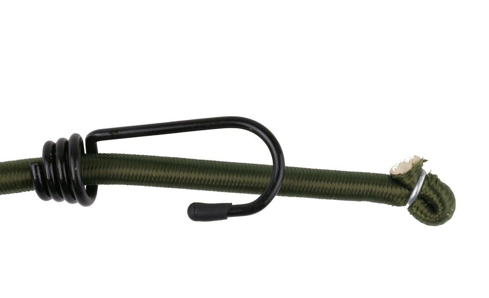 6PC Heavy Duty Bungee Cords Cables Straps Military Bungie Elastic Hooks ...