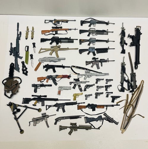 Huge Lot 1/6 Scale Weapons Guns GI Joe 21st Century - 44 Guns & Knives ...