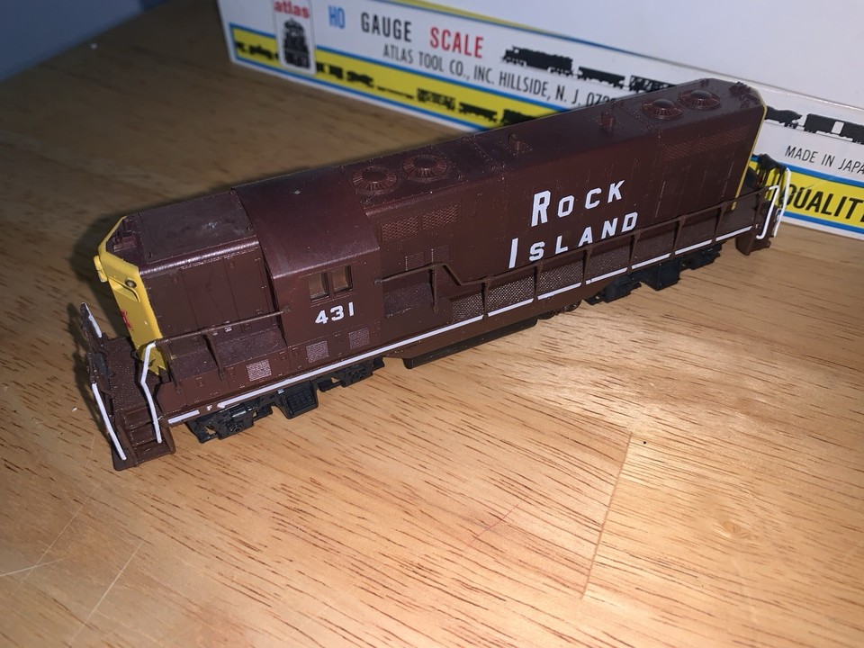 Custom HO Scale Atlas Rock Island GP7 Read Description | eBay