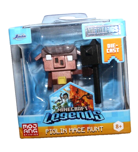 MINECRAFT Figure LEGENDS Die-Cast 2.5” Mini Piglin Mace Runt Jada ...