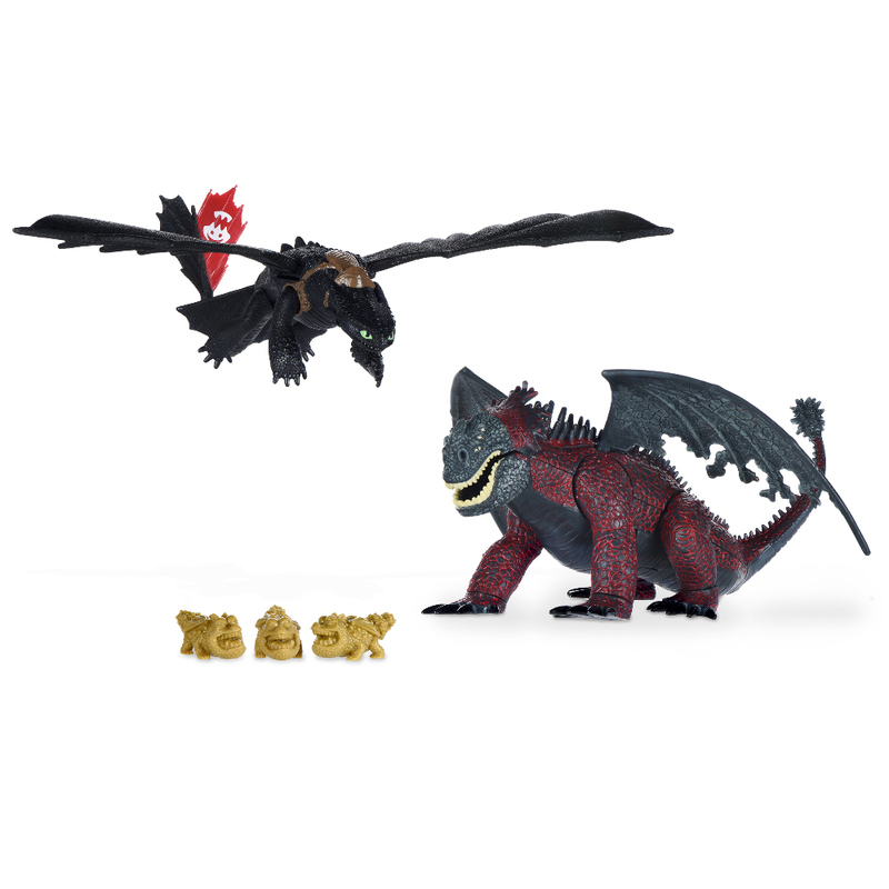 HTF 2016 DreamWorks Dragons TOOTHLESS vs. RED DEATH How to Train Your ...