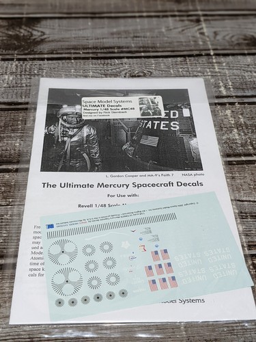 Space Model Systems Mercury Spacecraft Model Decal Sheet 1:48 MC48 | eBay