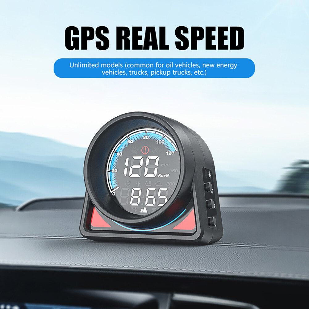 Car Hud Display 2.4-inch Screen Car HUD Gauge 5-24V USB Powered Auto ...