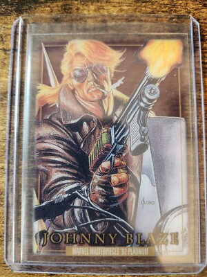 2024 Marvel Masterpieces '92 Platinum Johnny Blaze Clear Cut Acetate #2 | eBay