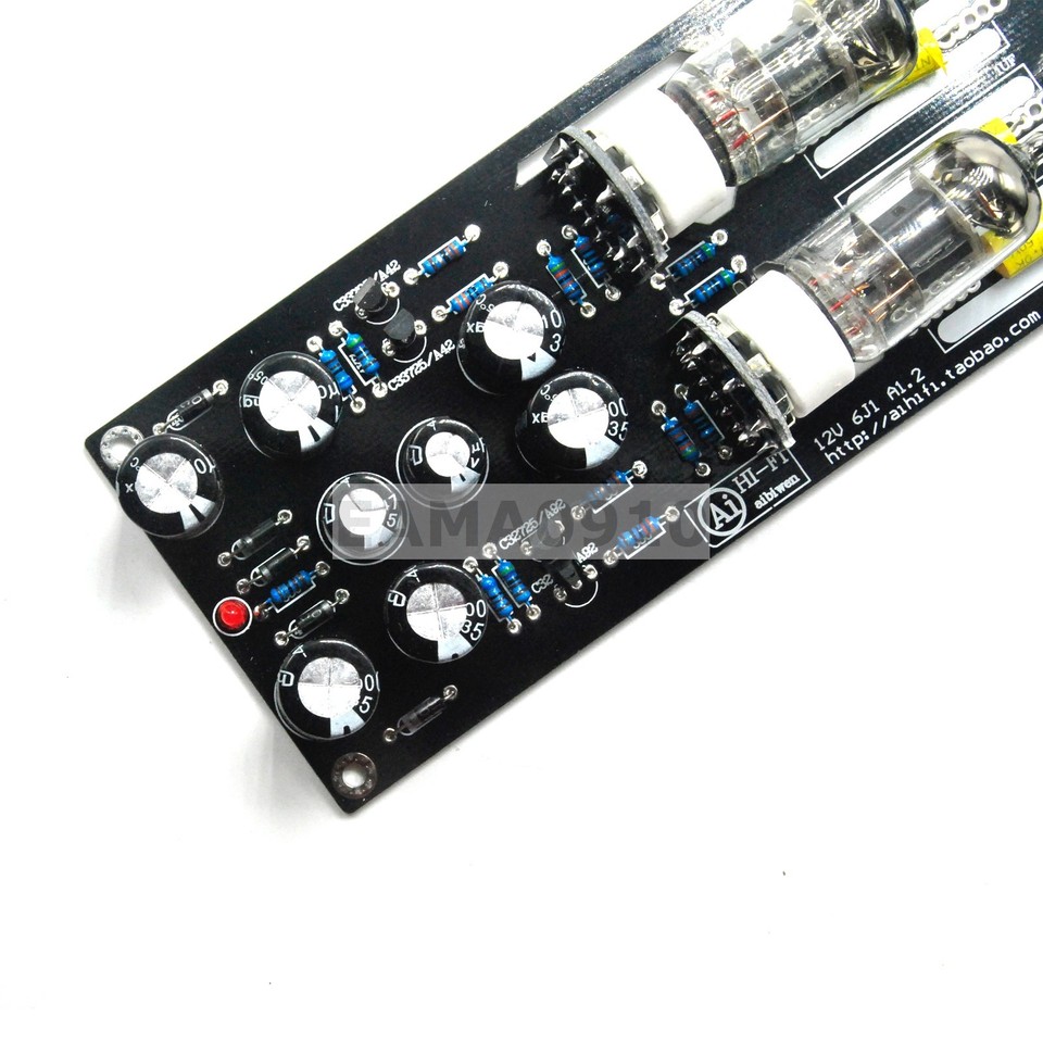 6J1 Valve Pre-amp Tube PreAmplifier Kit Assembled Board Audio Musical ...