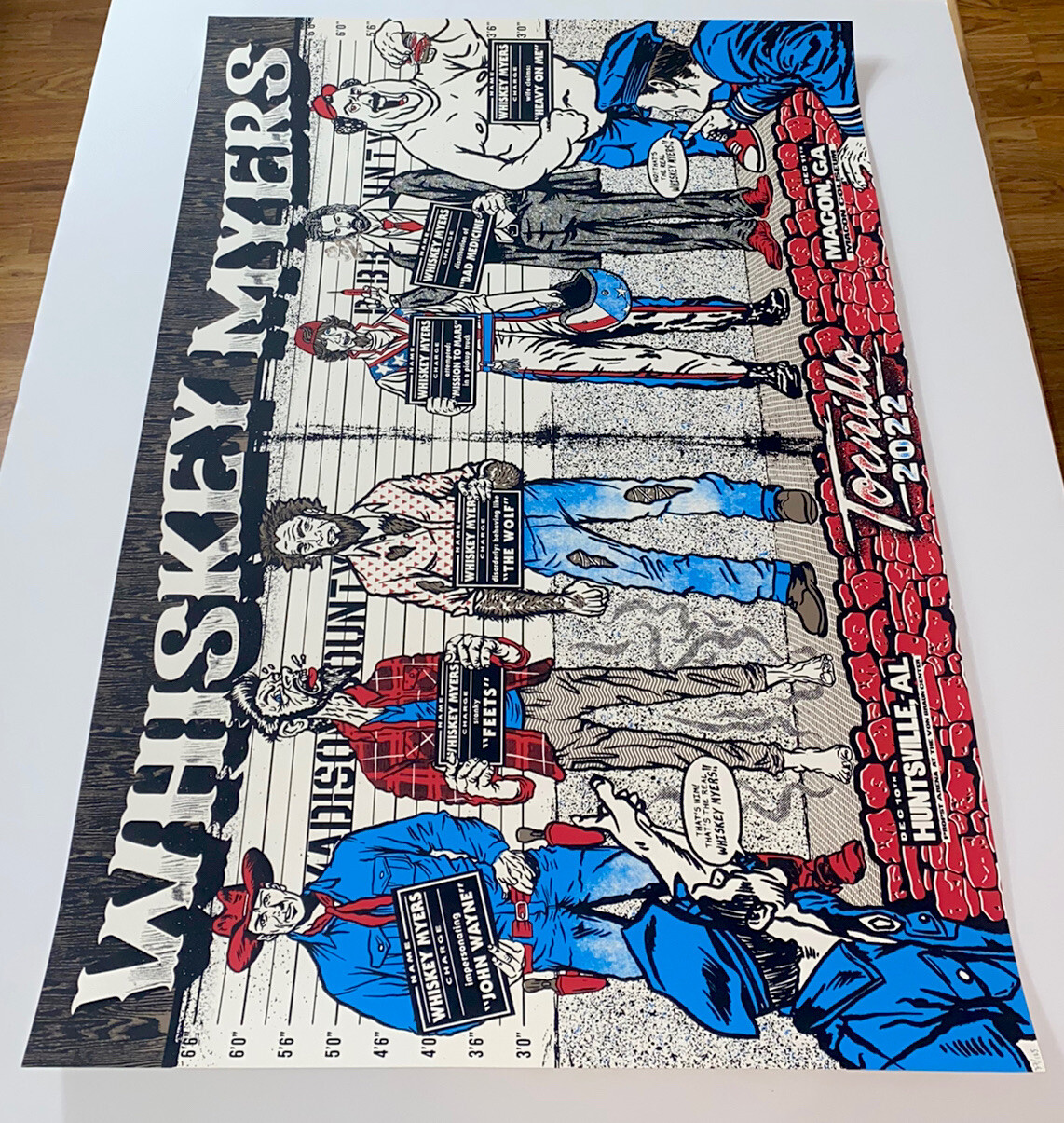Whiskey Myers Poster Huntsville Alabama Macon GA 2022 UNCUT Silkscreen ...