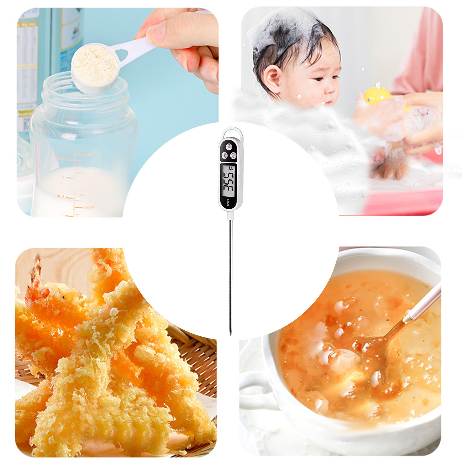 Thermograph Digital Digital Meat Thermometer, Rechargeable Instant Read ...