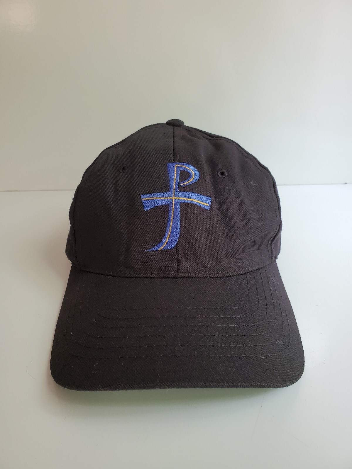 Vintage Staurogram Tau-Rho Cross Hat Vintage 90s Snap… - Gem