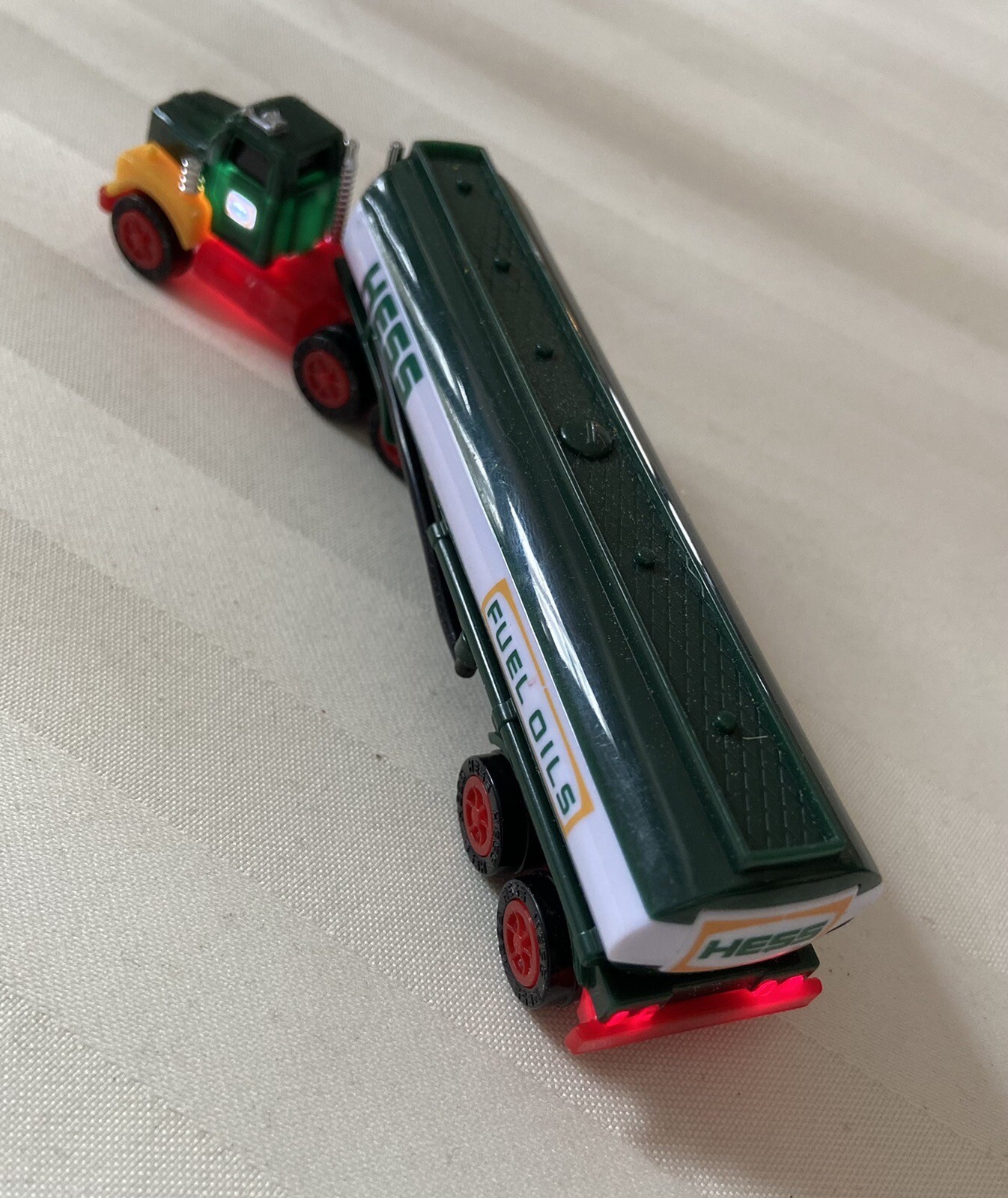 1977 HESS Green Trailer Gasoline Fuel Oils TANKER TRUCK! Vintage Retro ...