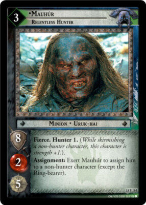 LOTR: Mauhur, Relentless Hunter [Ungraded] The Hunters Lord of the ...