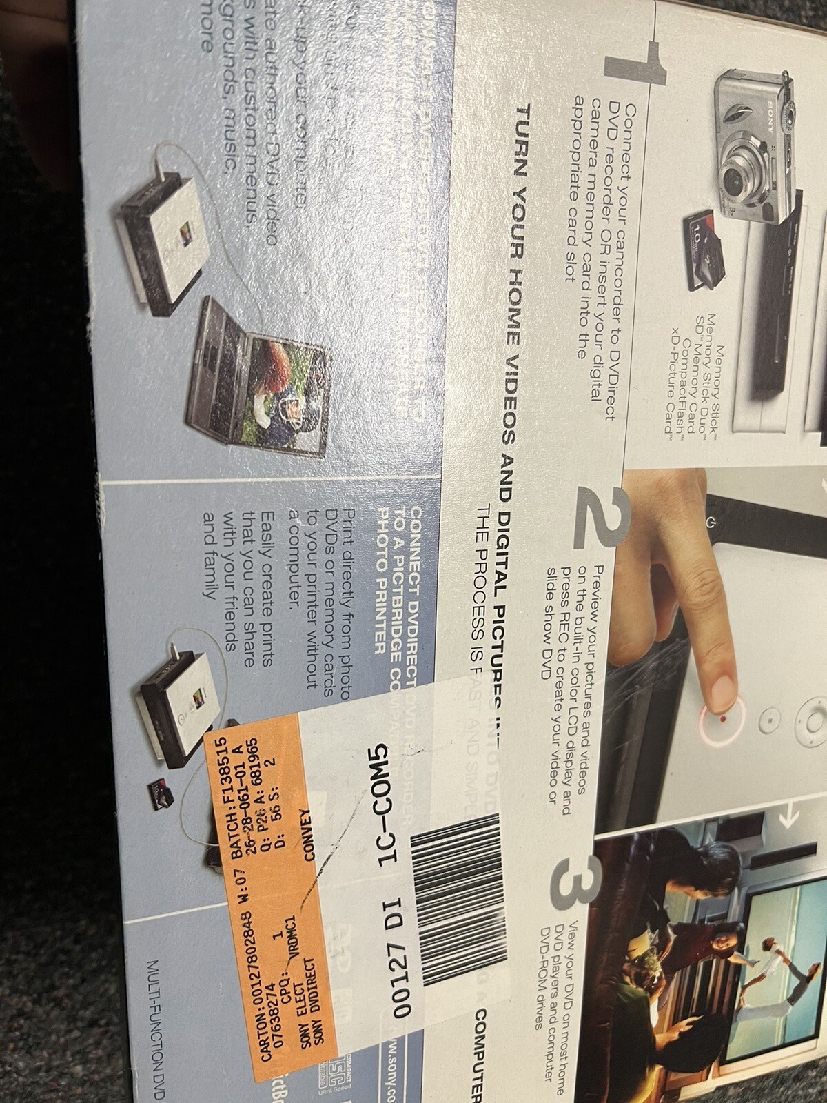 Sony Vrd-mc1 Standalone DVD Recorder DVDirect for sale online | eBay