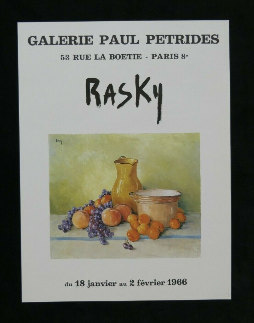 MARIE-MADELEINE RASKY Galerie Petrides Paris Février 1966 | eBay