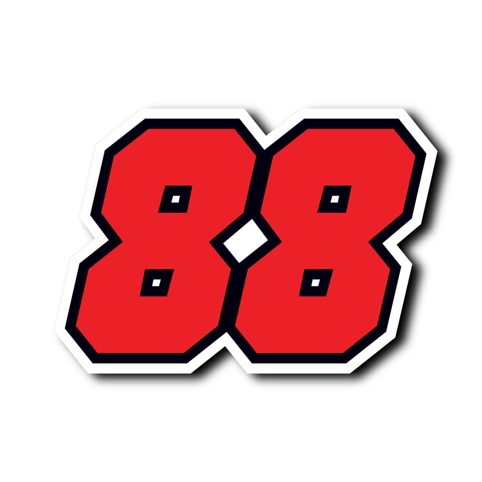 Custom Racing Number Stickers Decal MX Bike Motorcycle 3 pcs For KX450 ...