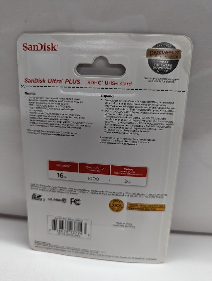 SanDisk Ultra Class 10 533X 80MB/S 16GB microSD micro SDHC Flash Memory Card NEW | eBay