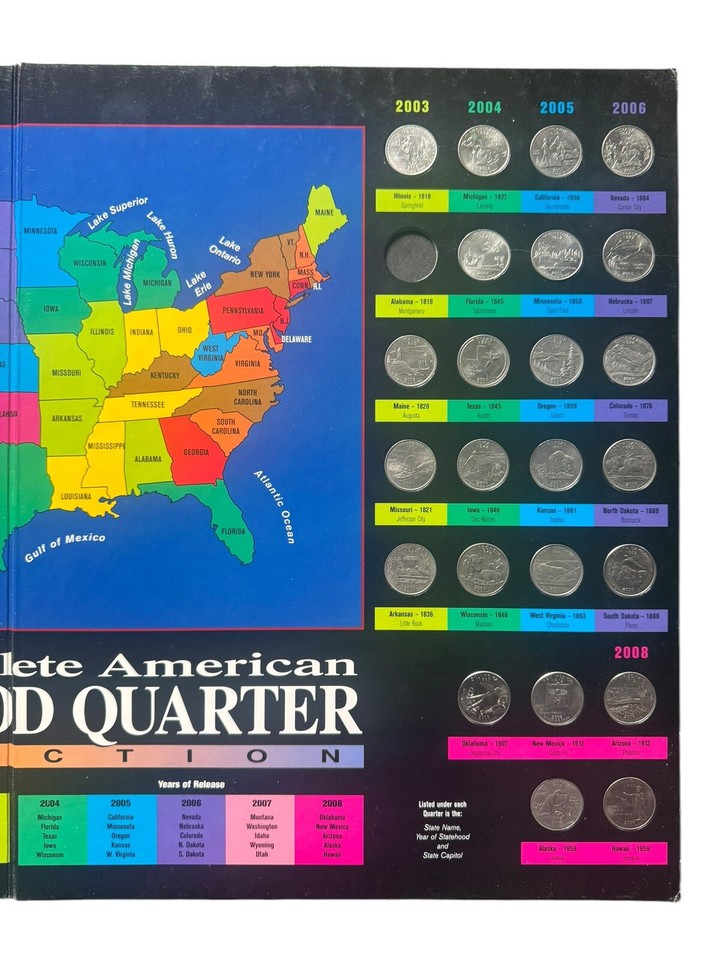 The Complete American Statehood Quarter Collection Set- Mostly Complete ...